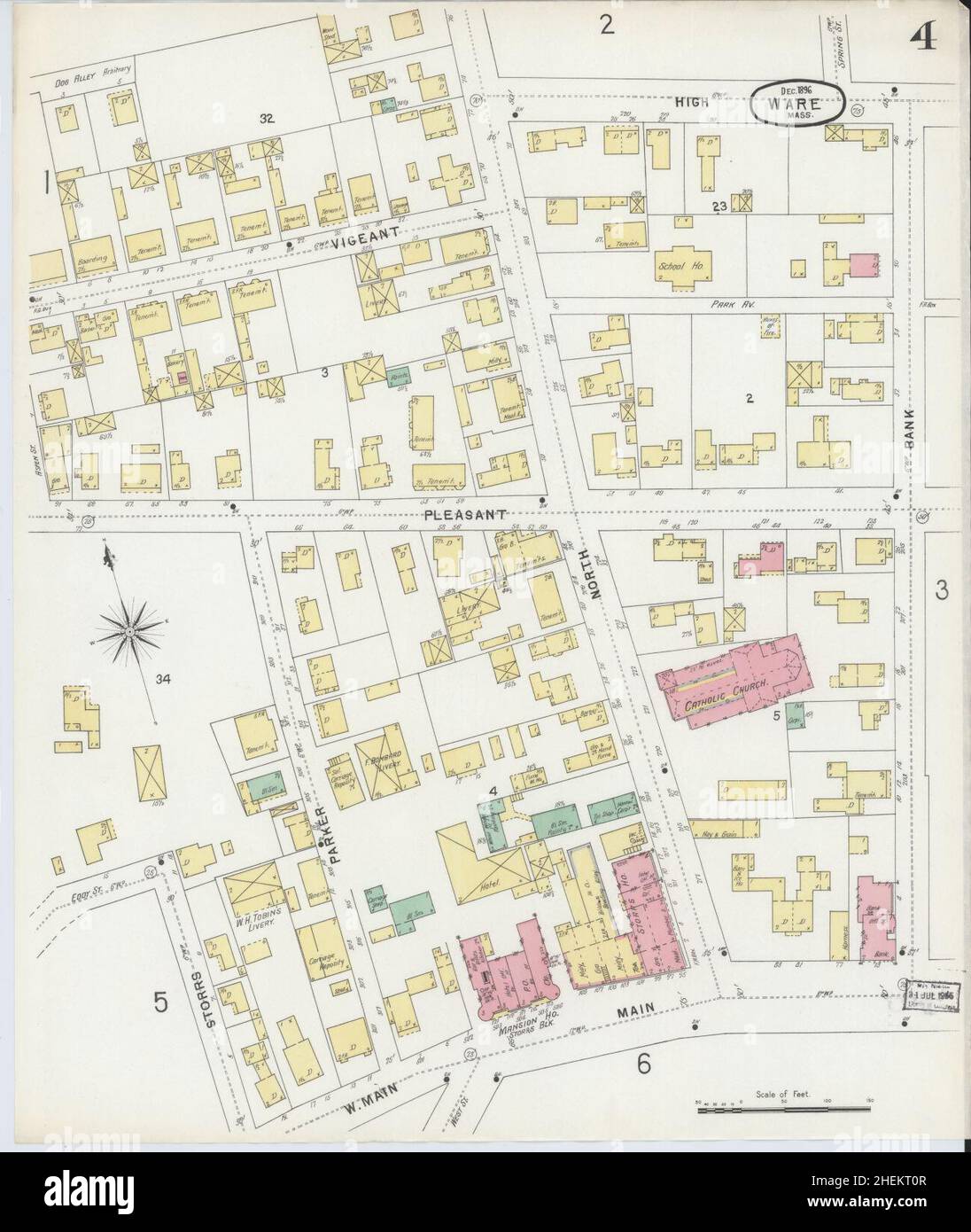 Ware county map hi-res stock photography and images - Alamy