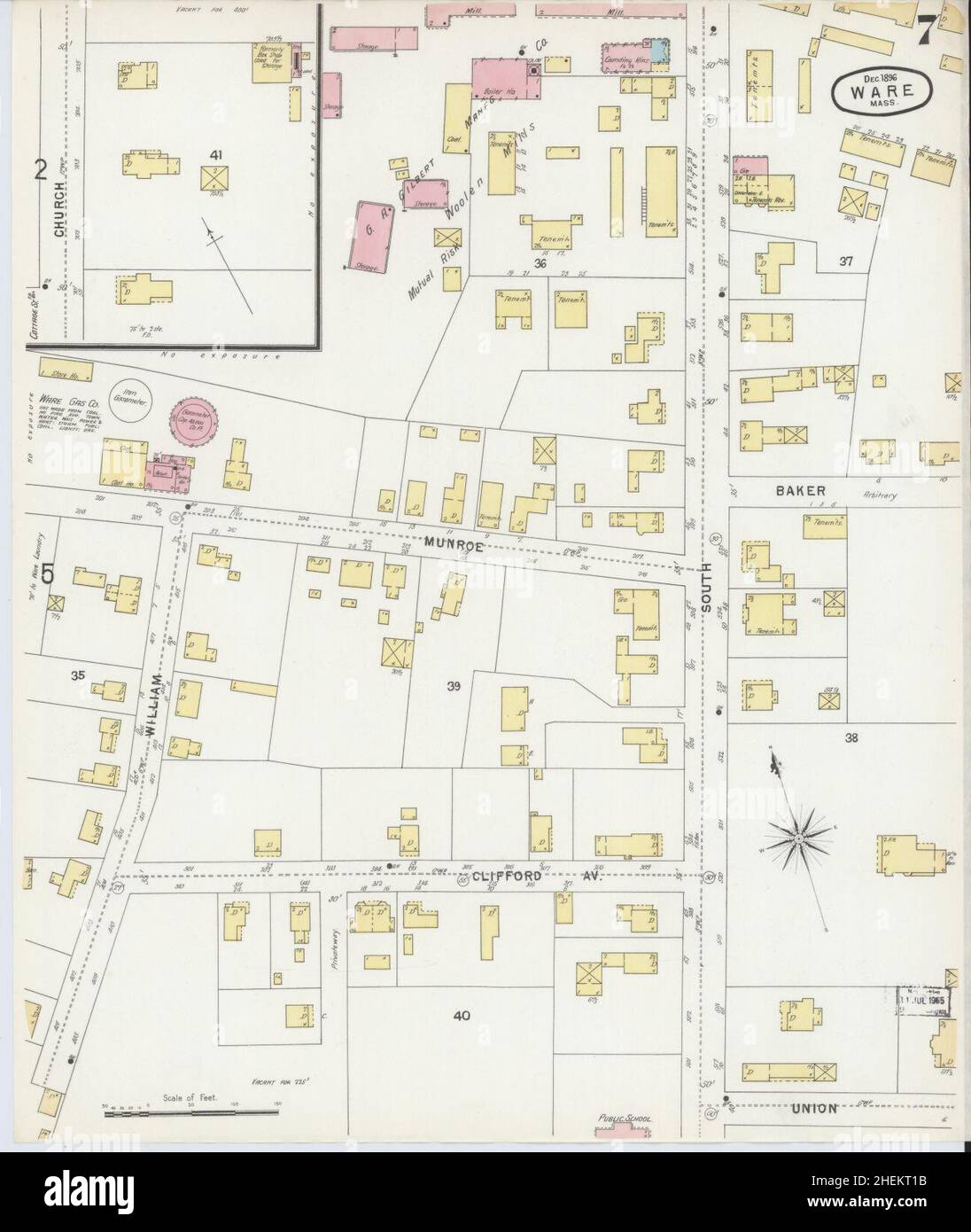 Ware county map hi-res stock photography and images - Alamy