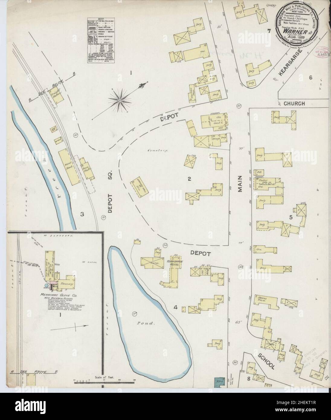 Sanborn Fire Insurance Map from Warner, Sullivan County, New Hampshire ...