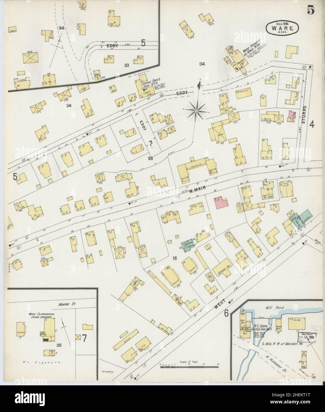 Ware county map hi-res stock photography and images - Alamy
