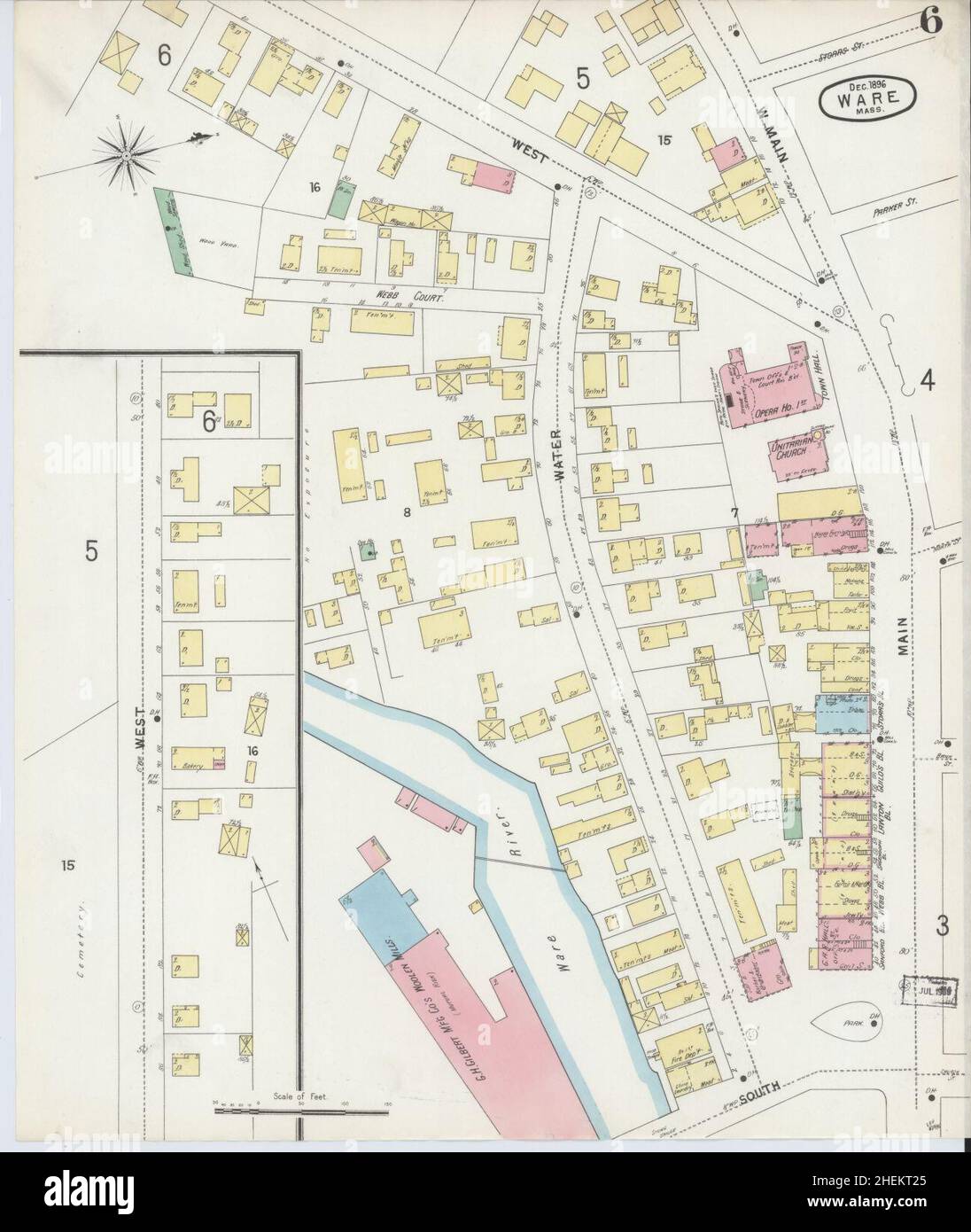 Ware county map hi-res stock photography and images - Alamy