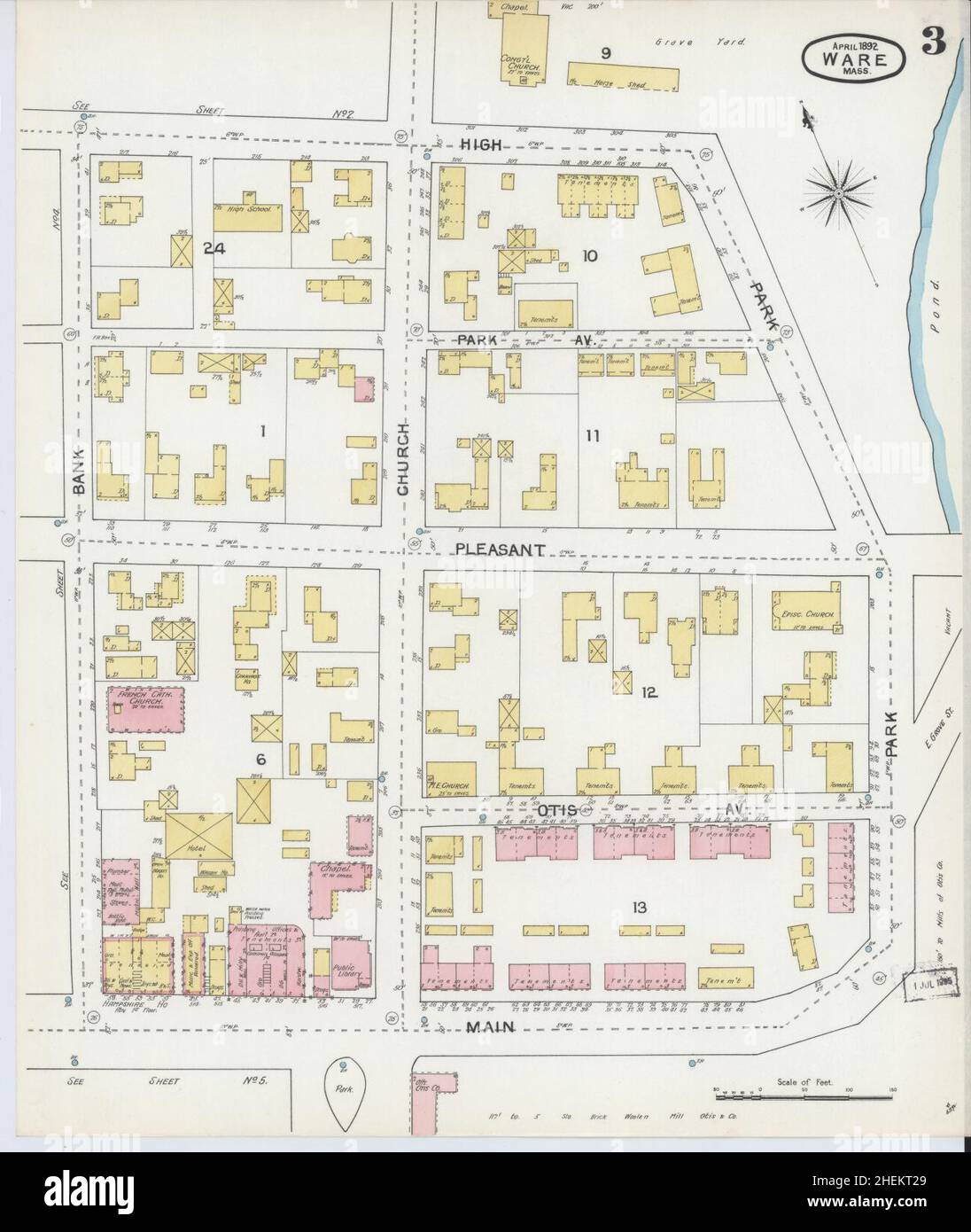 Ware county map hi-res stock photography and images - Alamy