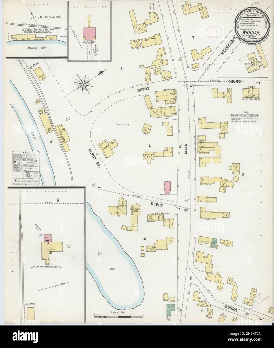 Map of warner hi-res stock photography and images - Alamy