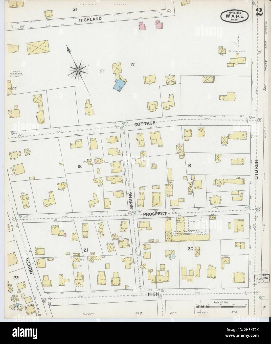 Ware county map hi-res stock photography and images - Alamy