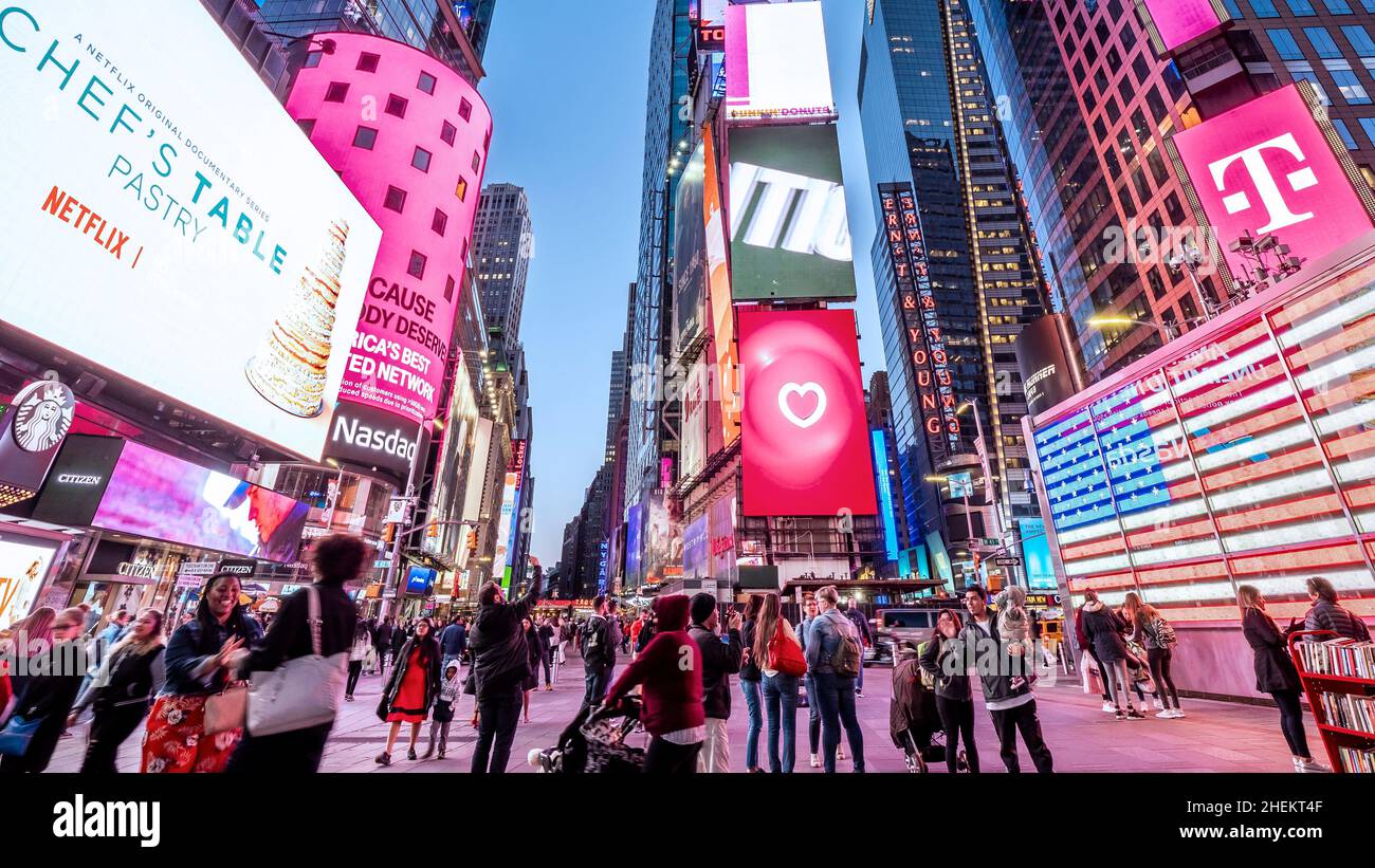 Times Square in New York city, USA Stock Photo - Alamy