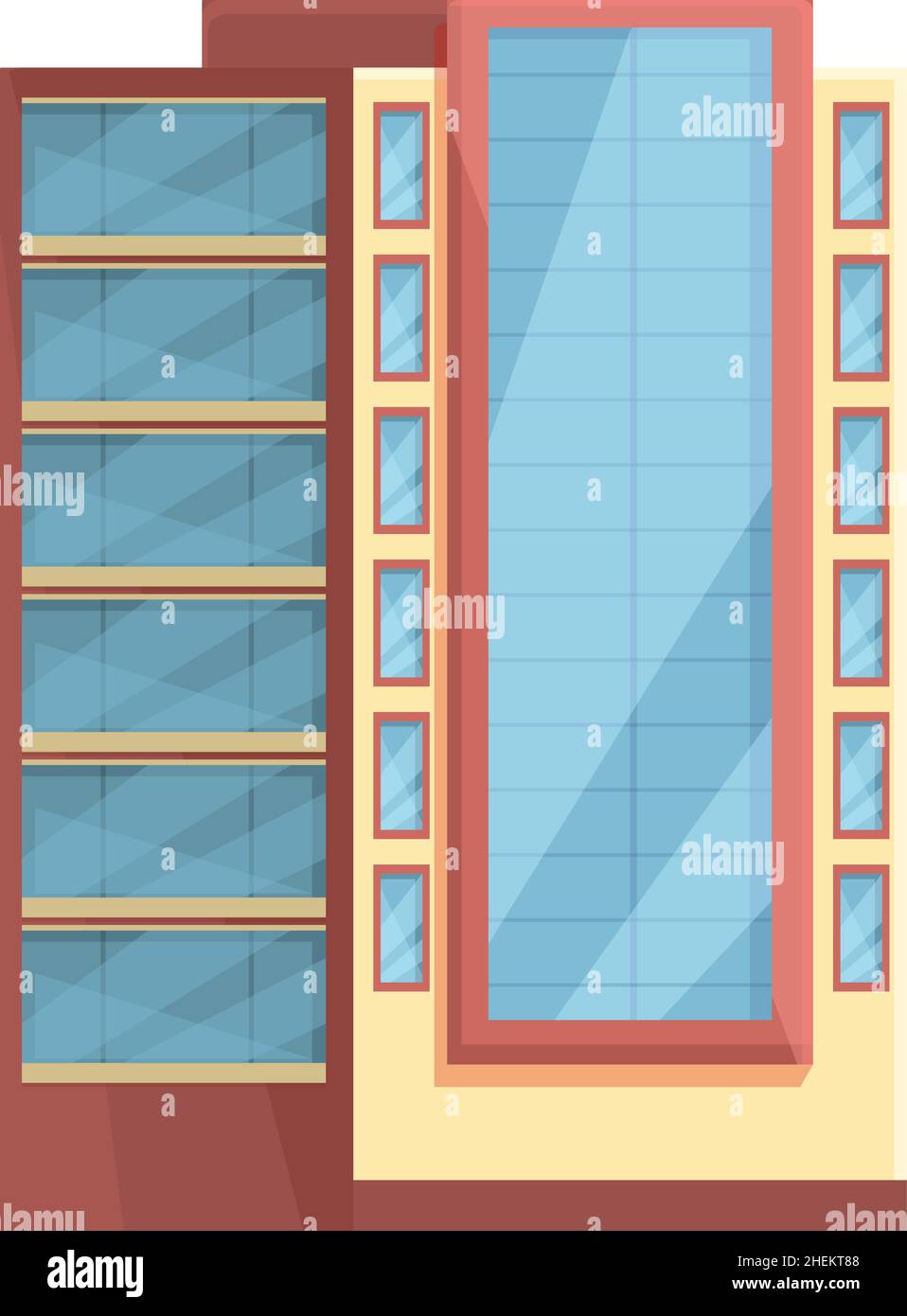 Floor multistory icon cartoon vector. City house. Residential apartment ...