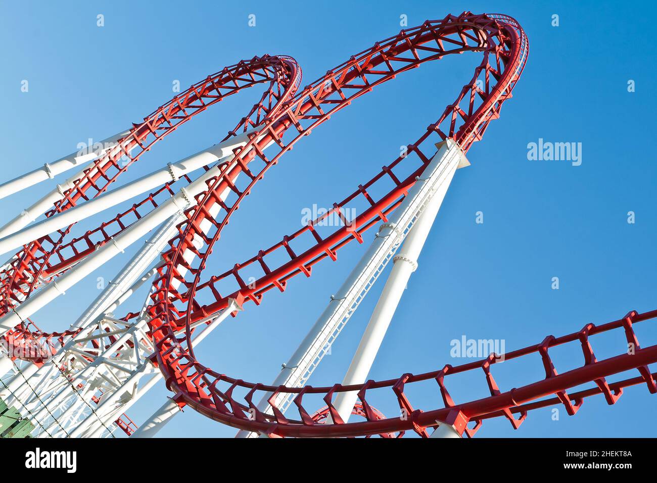 Roller Coaster Loops Stock Photo - Alamy