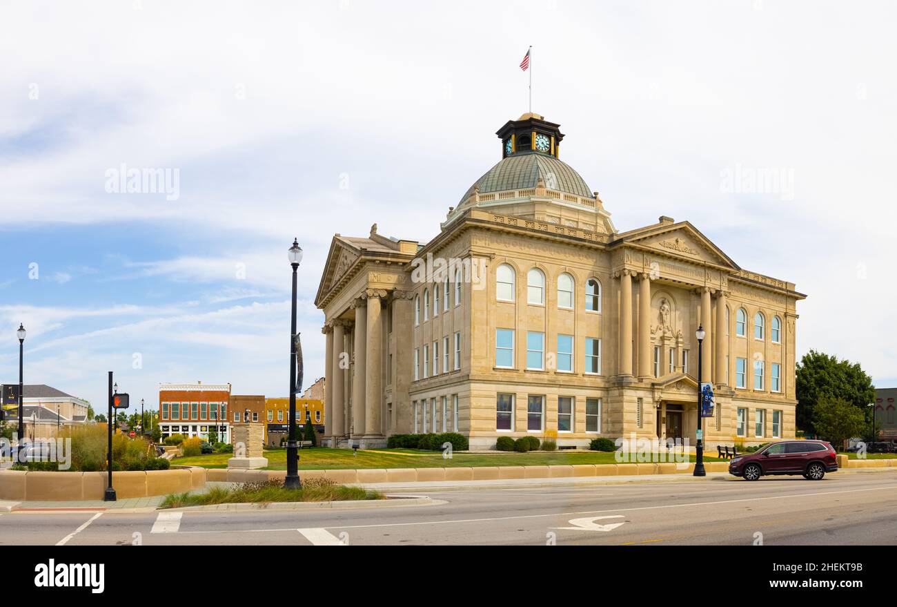 Lebanon, Indiana, USA - August 23, 2021: The Boone County Courthouse ...