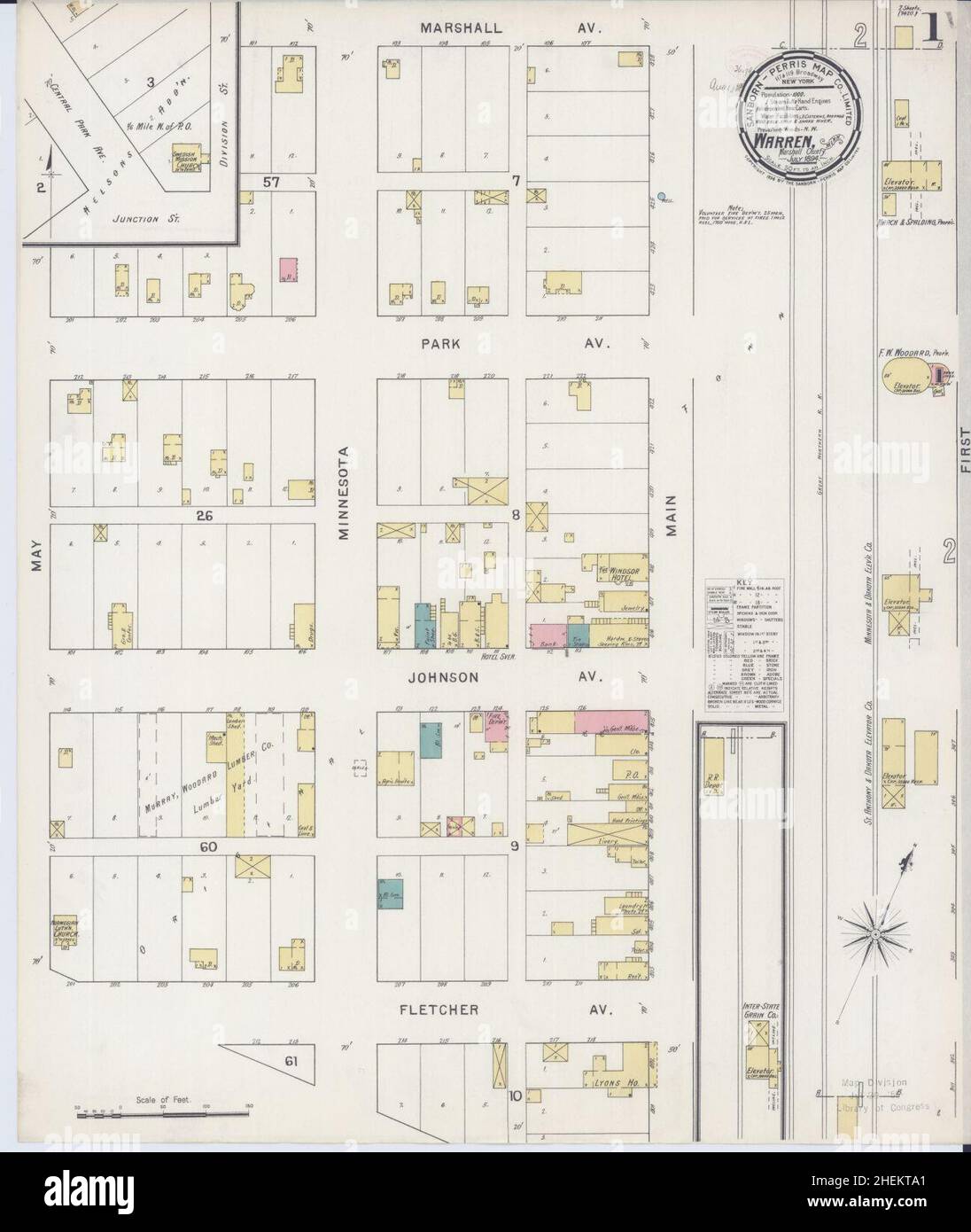 Warren minnesota map hi-res stock photography and images - Alamy