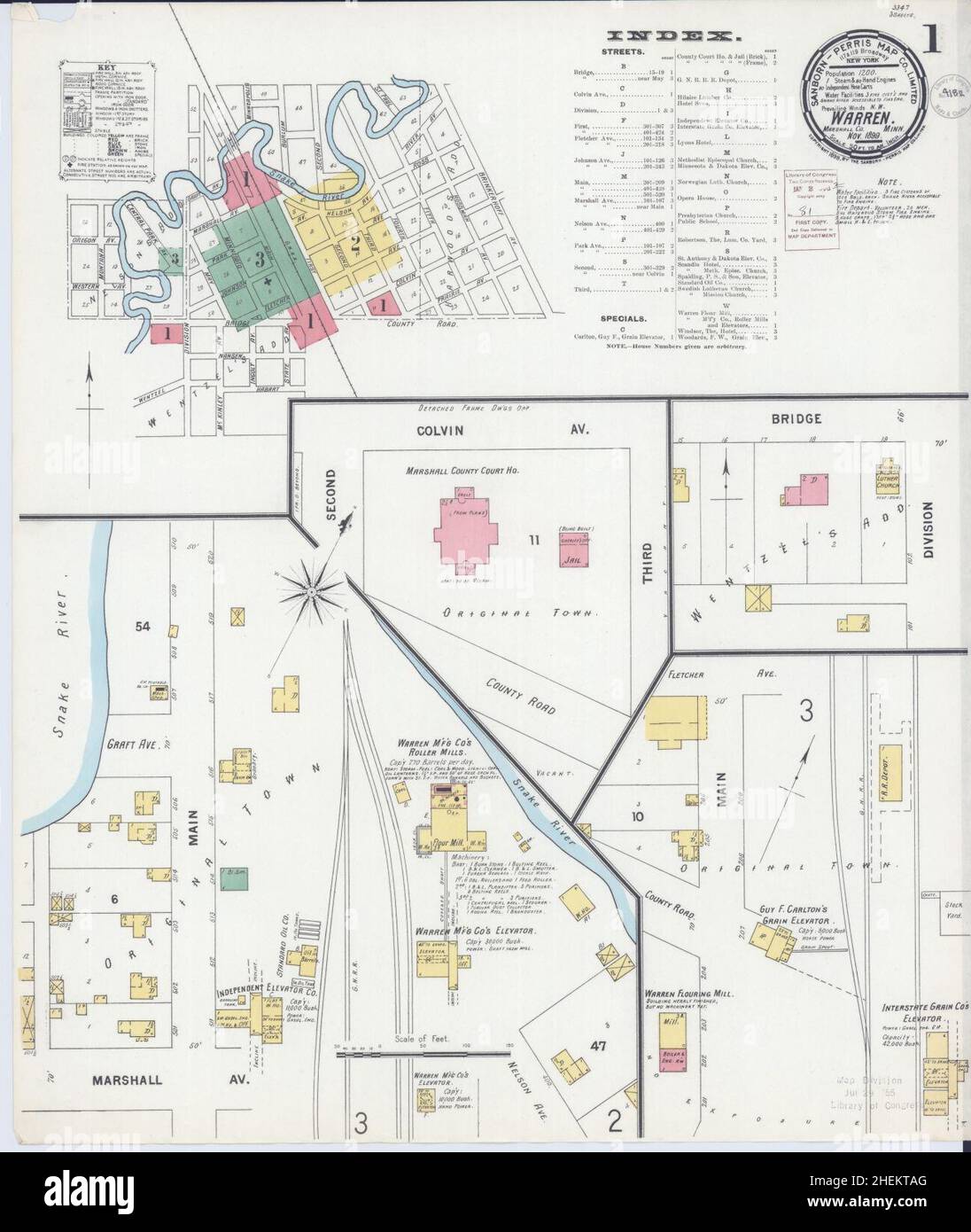 Warren minnesota map hi-res stock photography and images - Alamy