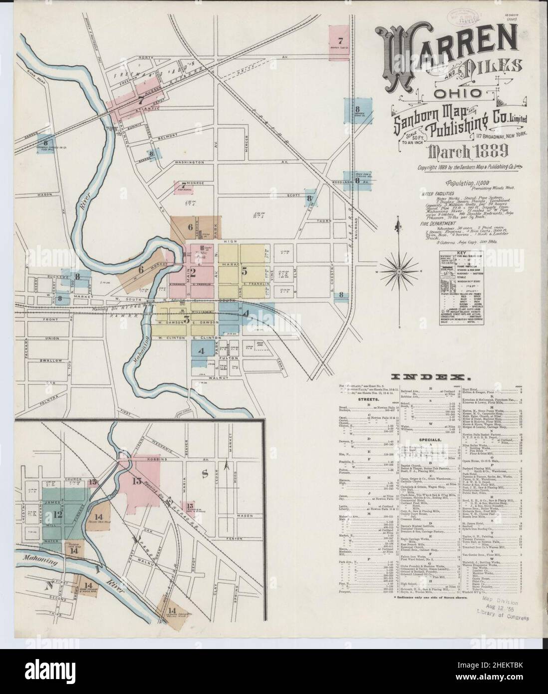 Warren ohio map hi-res stock photography and images - Alamy