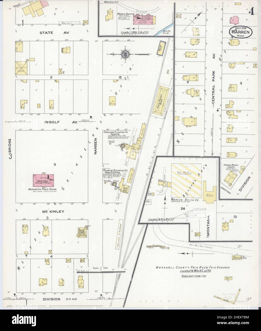 Warren minnesota map hi-res stock photography and images - Alamy