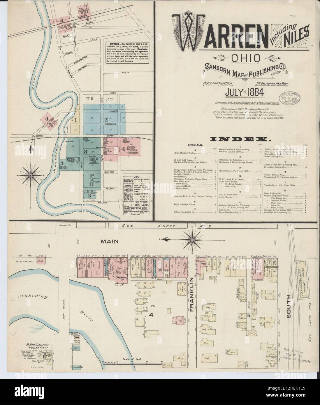 Warren ohio map hi-res stock photography and images - Alamy