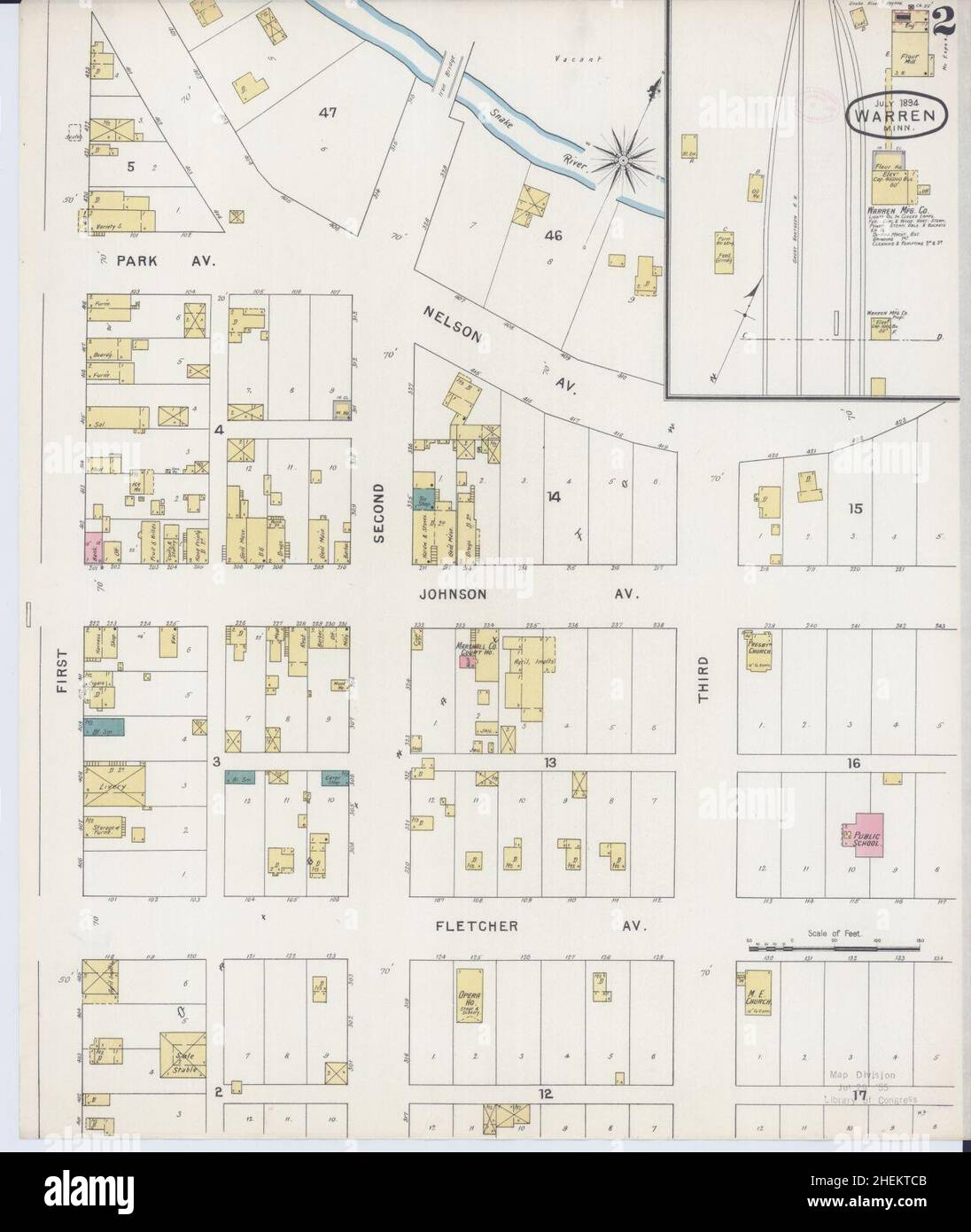 Warren minnesota map hi-res stock photography and images - Alamy