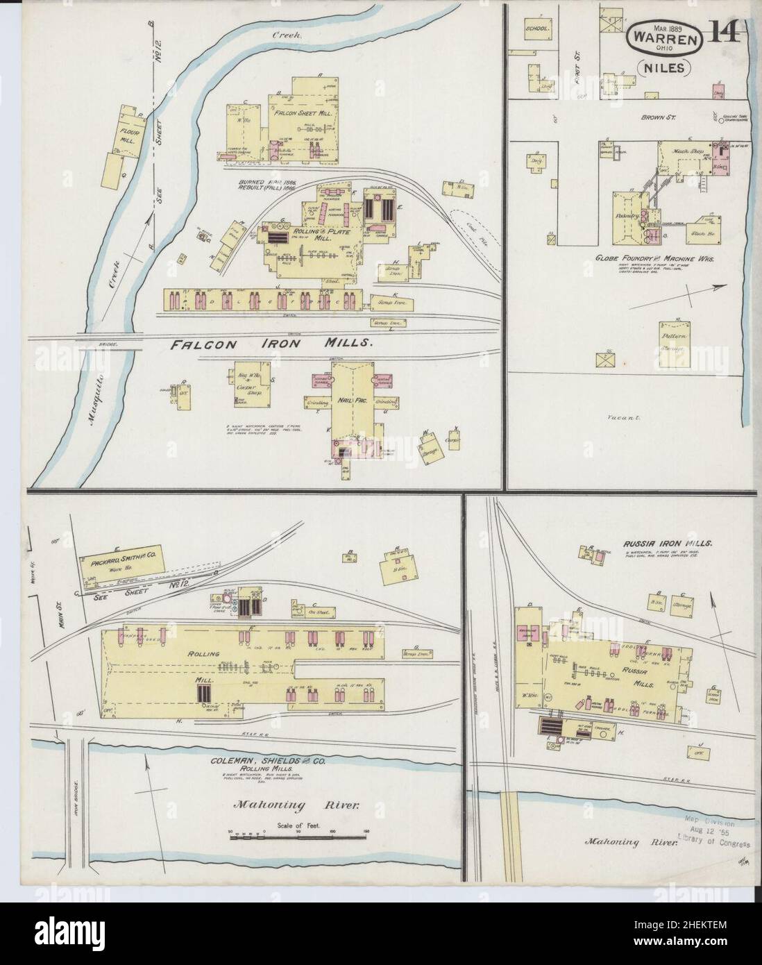 Warren ohio map hi-res stock photography and images - Alamy