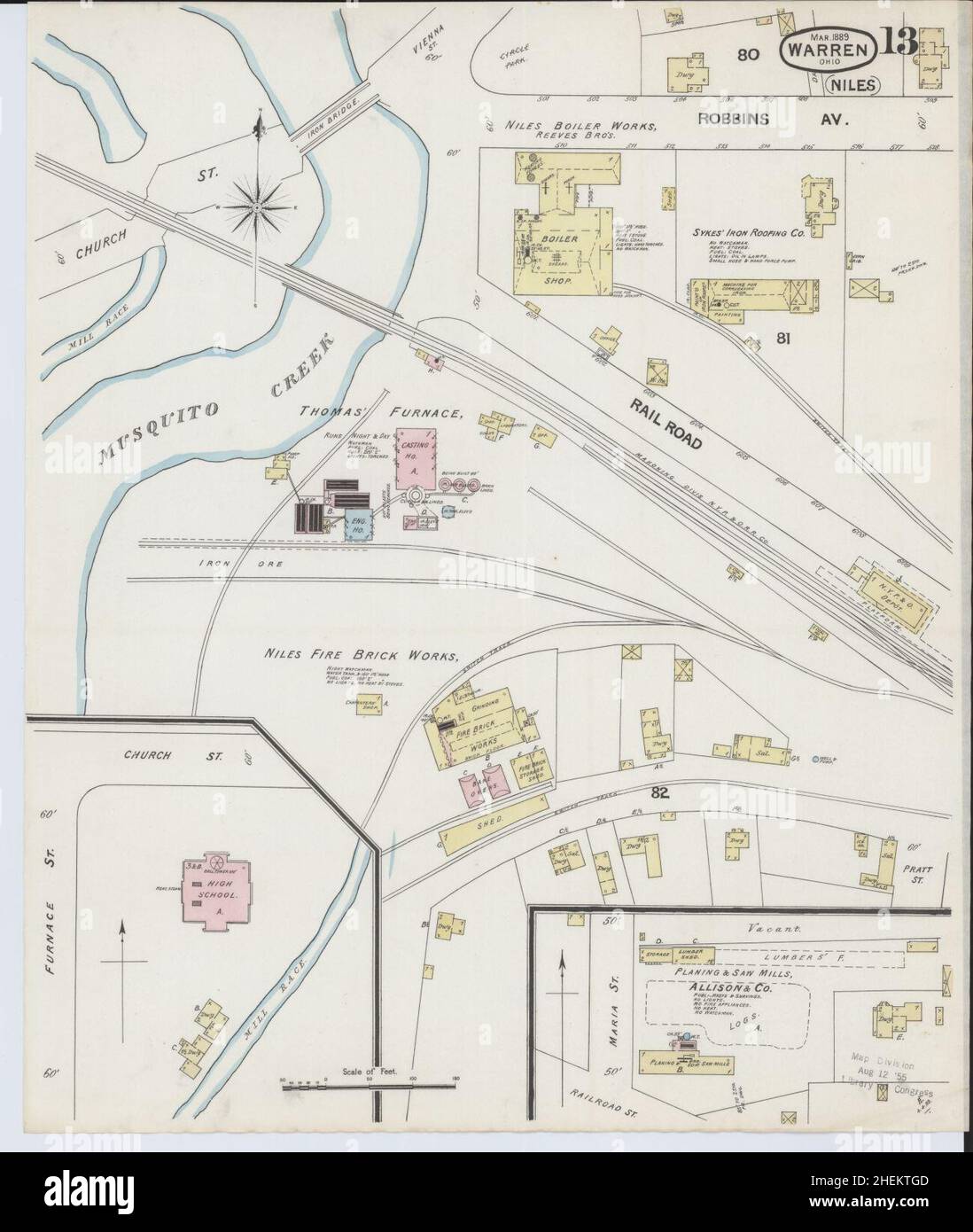 Warren ohio map hi-res stock photography and images - Alamy