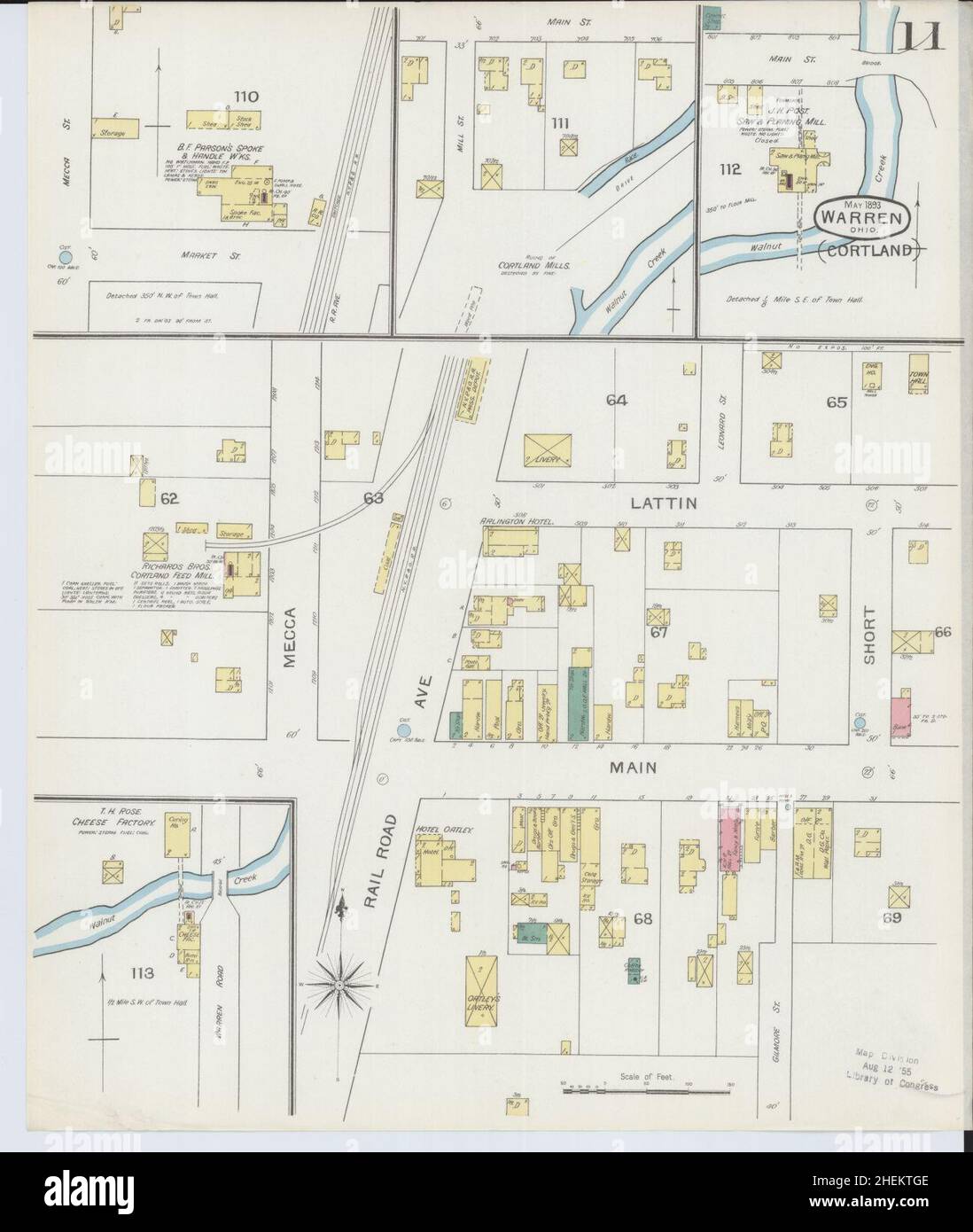 Warren ohio map hi-res stock photography and images - Alamy