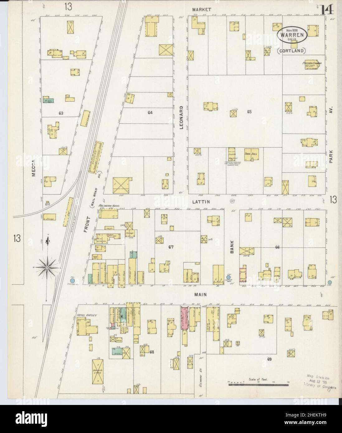 Warren ohio map hi-res stock photography and images - Alamy