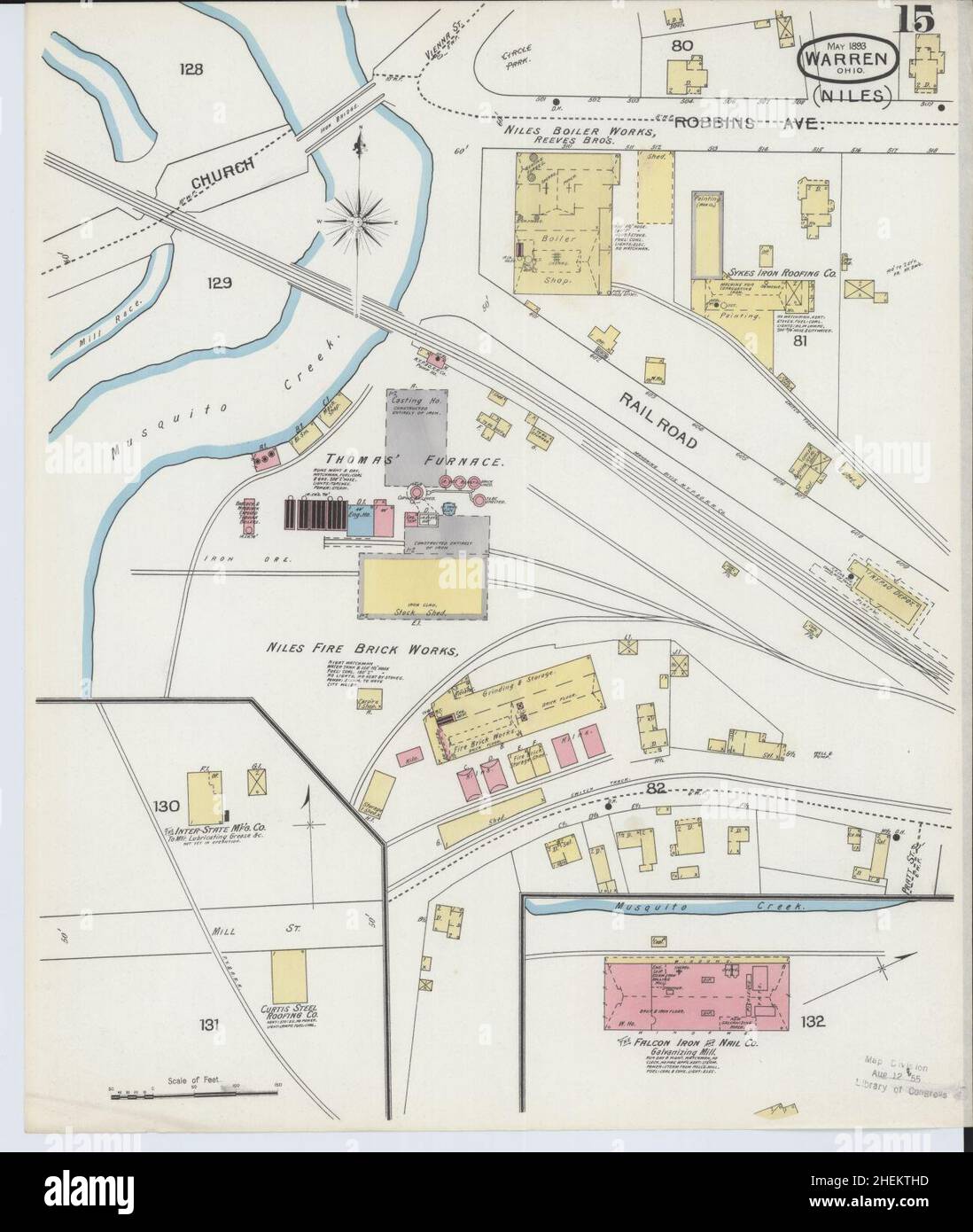 Warren ohio map hi-res stock photography and images - Alamy