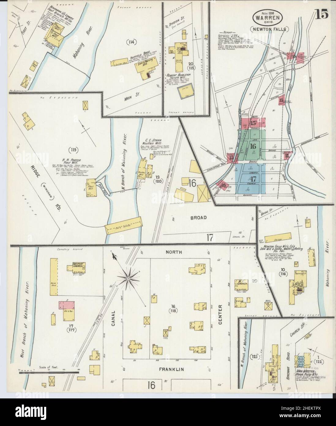 Warren ohio map hi-res stock photography and images - Alamy