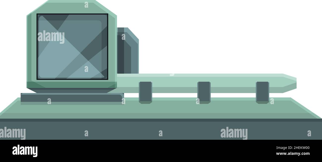 Factory line icon cartoon vector. Cnc equipment. Industry machine Stock ...