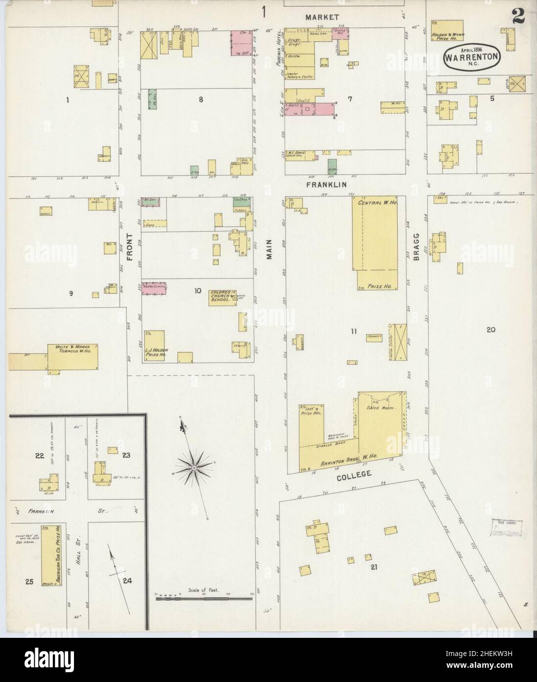 Warrenton map hi-res stock photography and images - Alamy