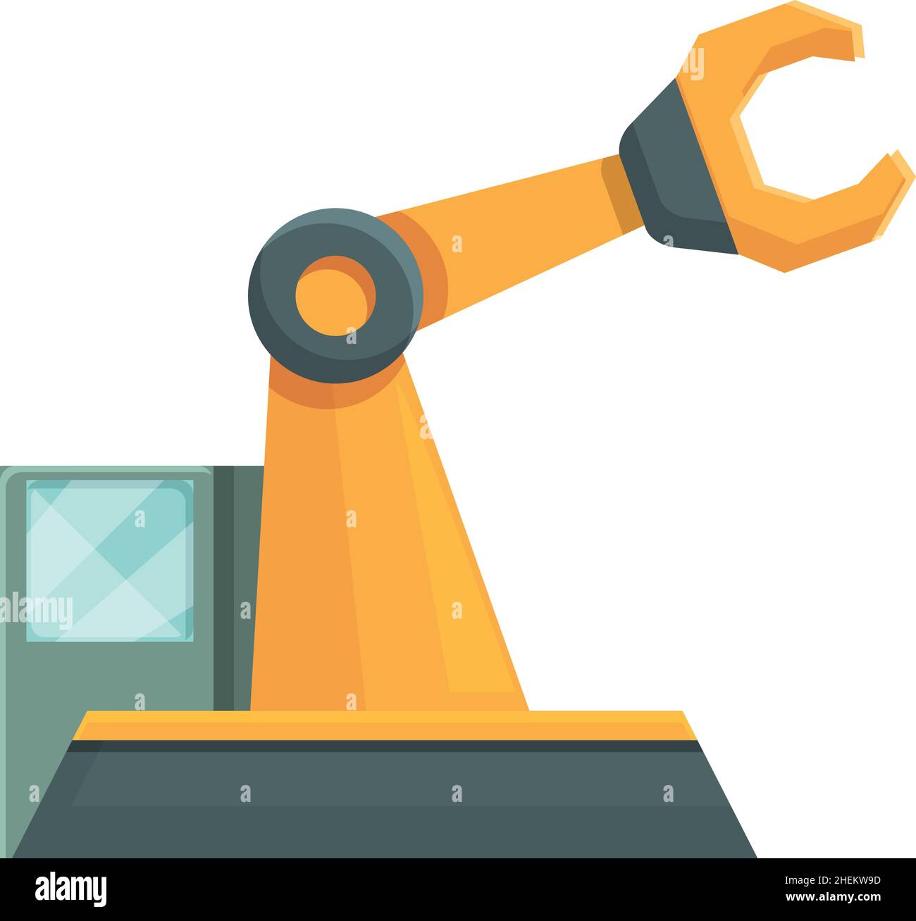 Industrial cnc icon cartoon vector. Machine equipment. Industry factory ...