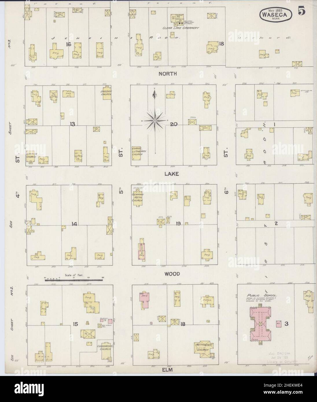 Map of waseca minnesota hi-res stock photography and images - Alamy