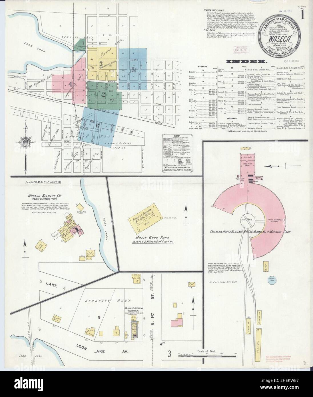 Waseca map hi-res stock photography and images - Alamy