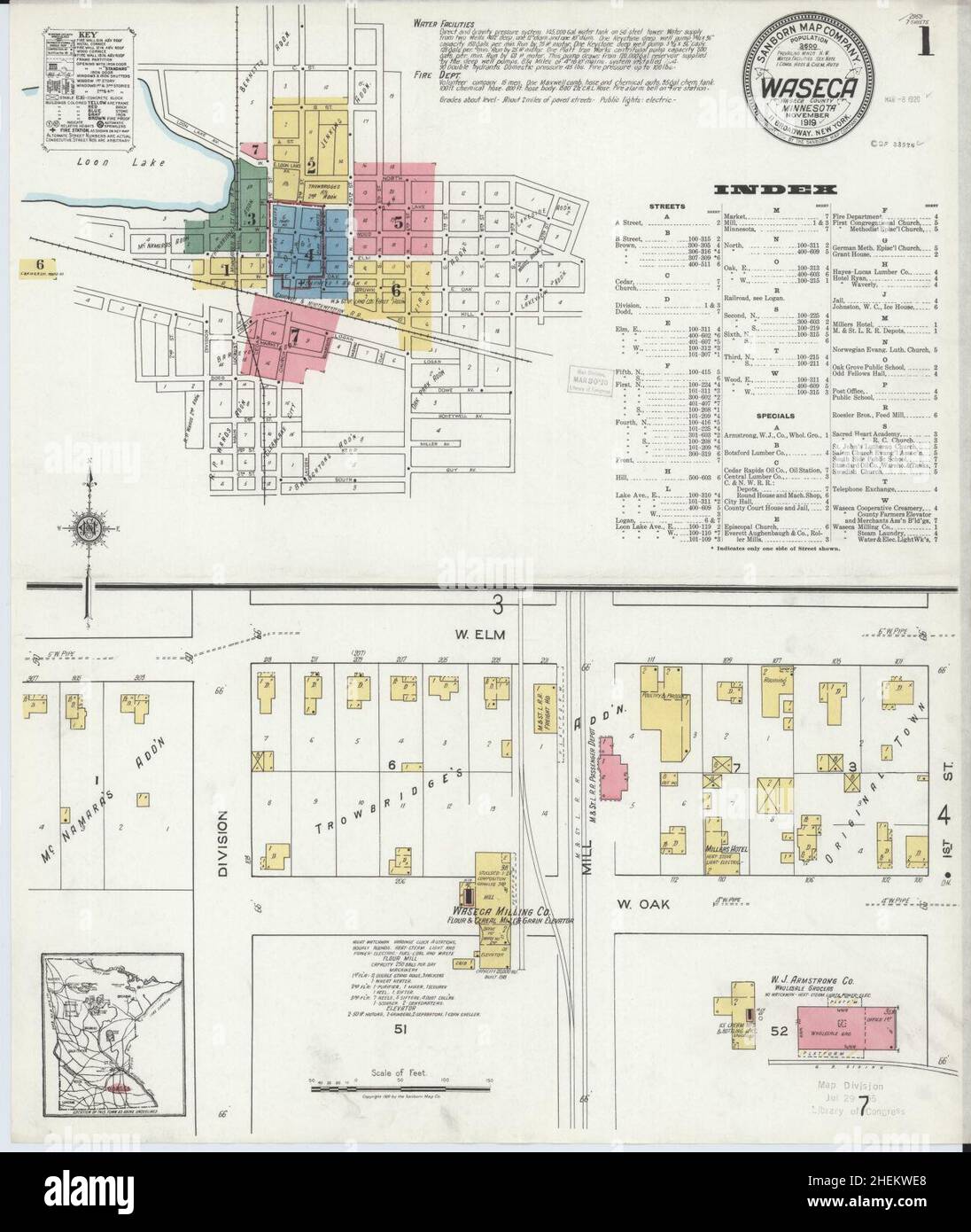 Map of waseca hi-res stock photography and images - Alamy