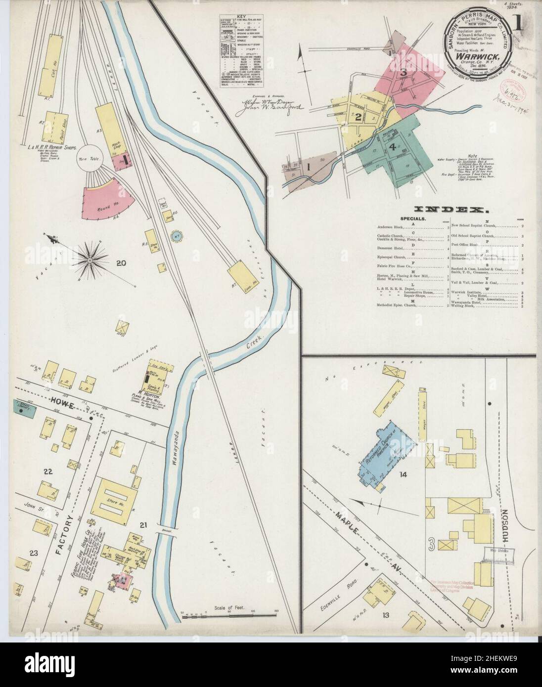 Map of warwick hi-res stock photography and images - Alamy