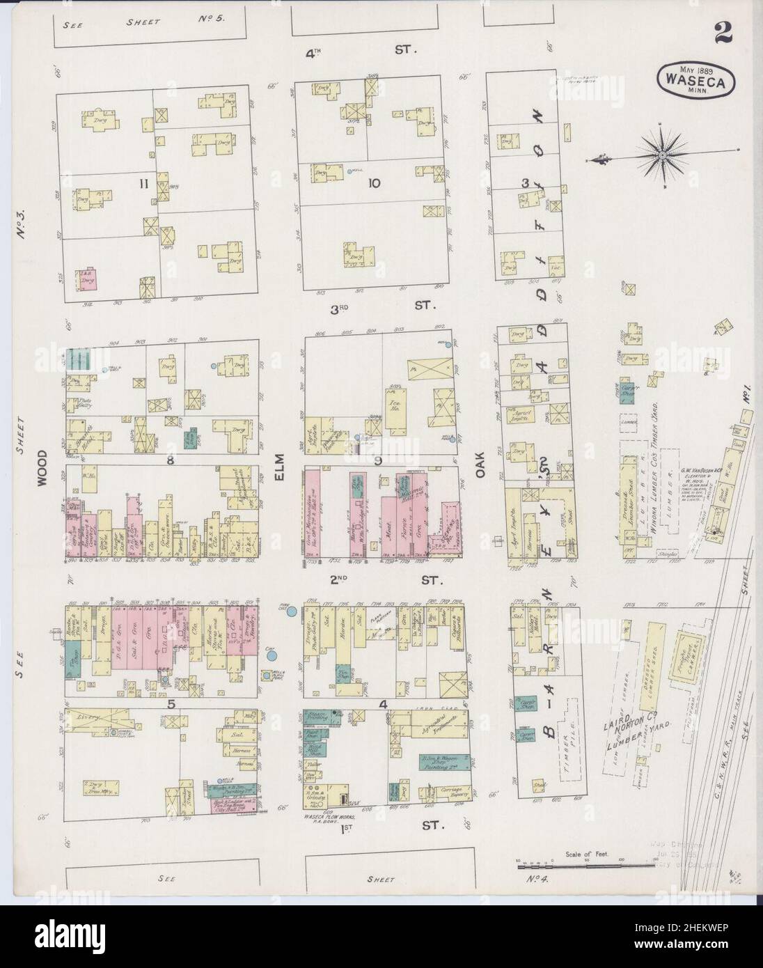 Map of waseca minnesota hi-res stock photography and images - Alamy