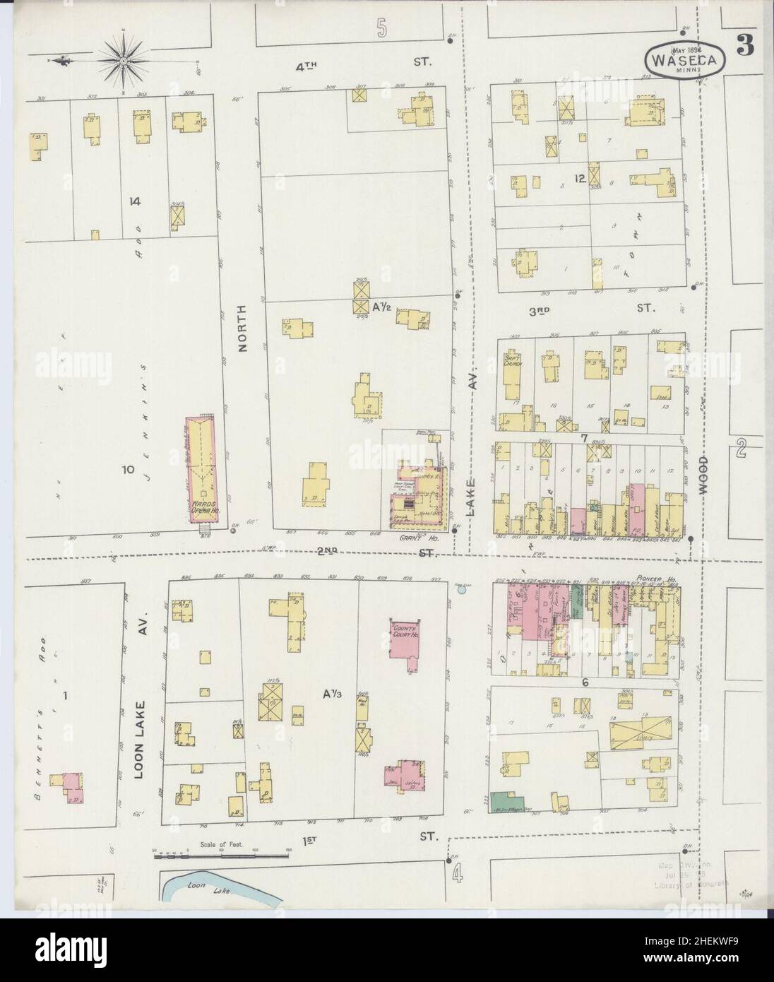 Map of waseca minnesota hi-res stock photography and images - Alamy