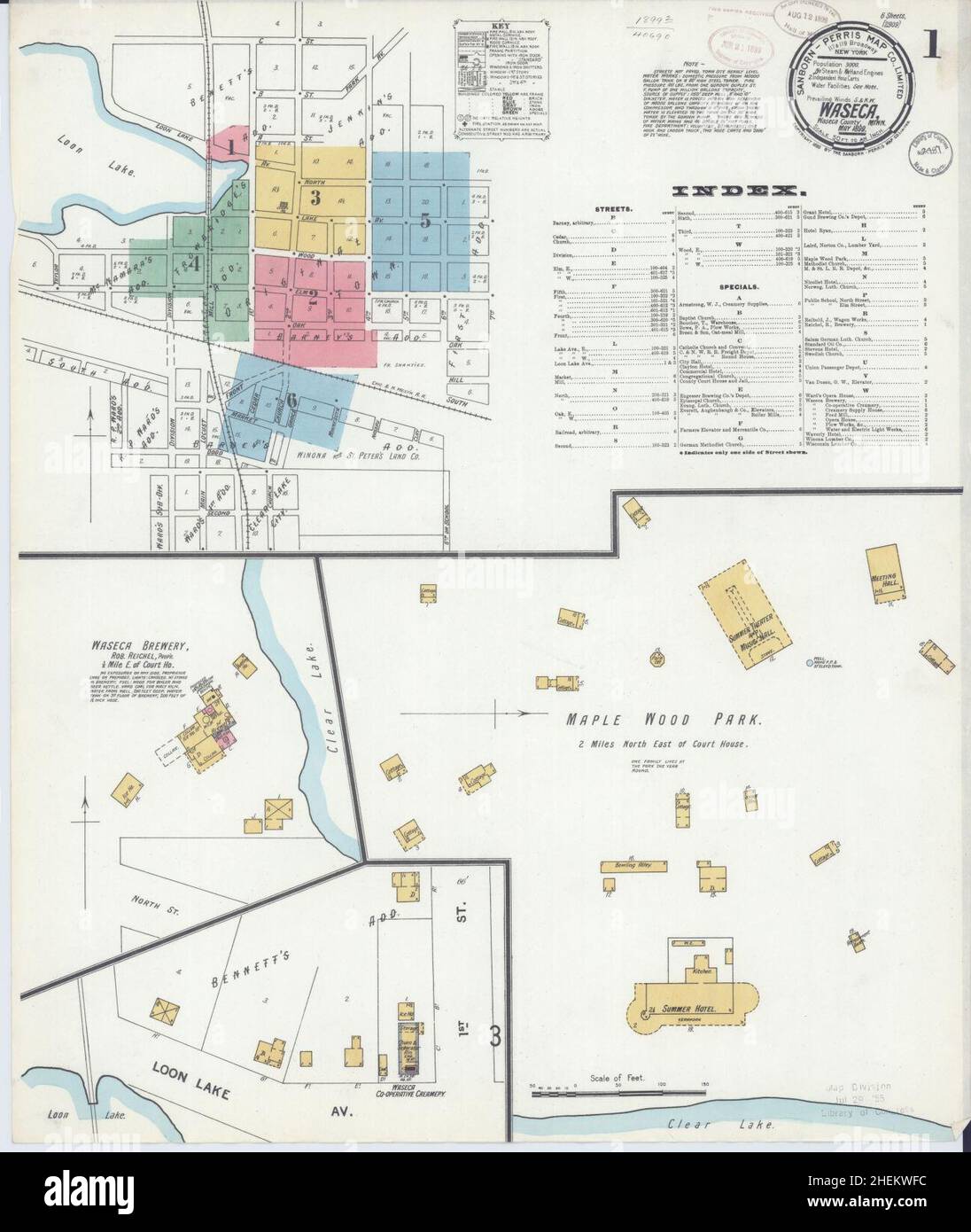 Waseca map hi-res stock photography and images - Alamy