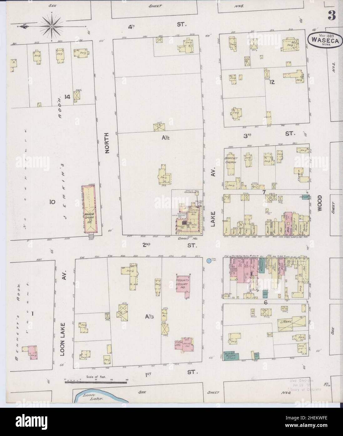 Map of waseca minnesota hi-res stock photography and images - Alamy