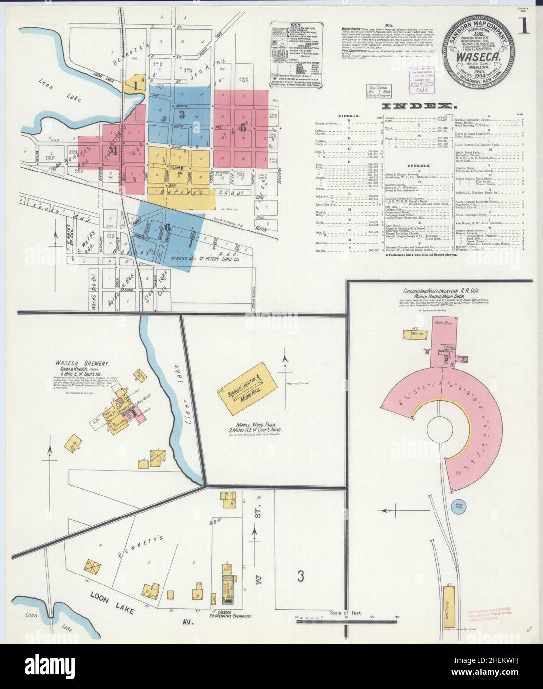Map of waseca minnesota hi-res stock photography and images - Alamy