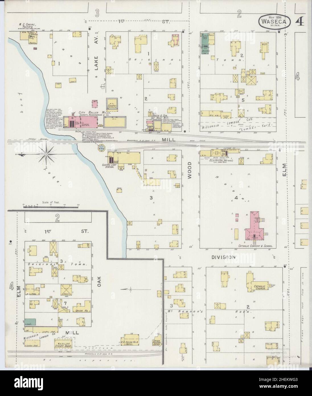 Map of waseca hi-res stock photography and images - Alamy
