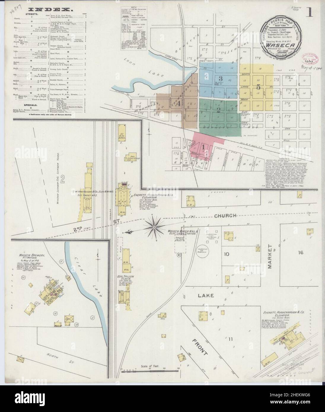 Map of waseca hi-res stock photography and images - Alamy