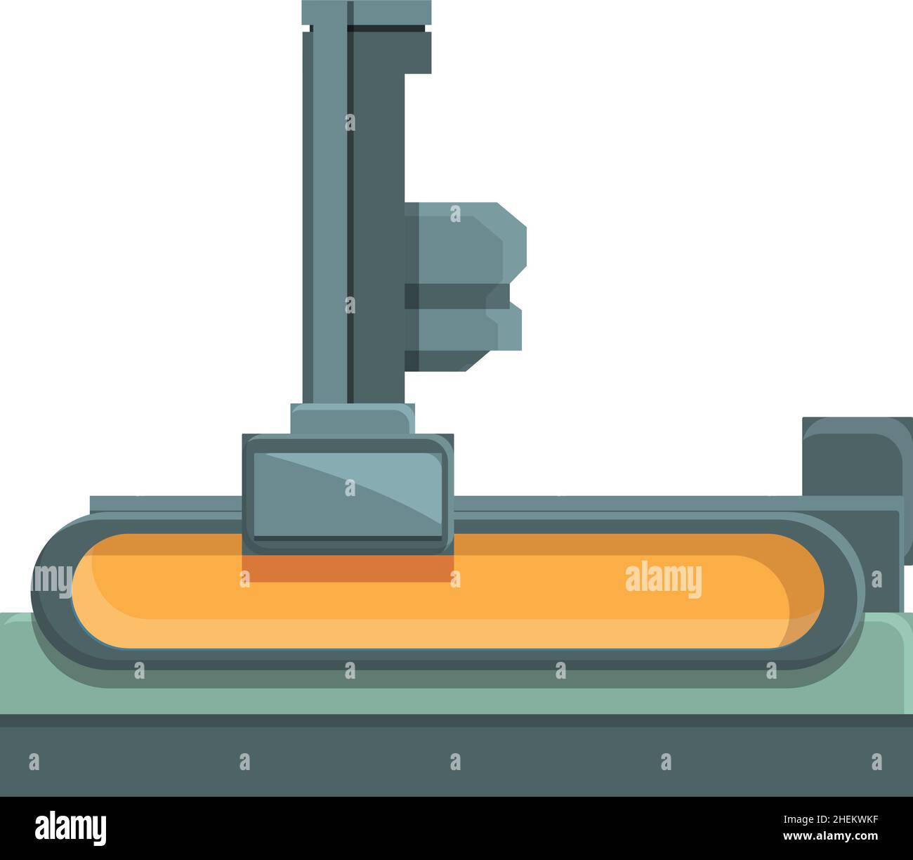 Hydraulic cnc machine icon cartoon vector. Factory equipment. Industry ...