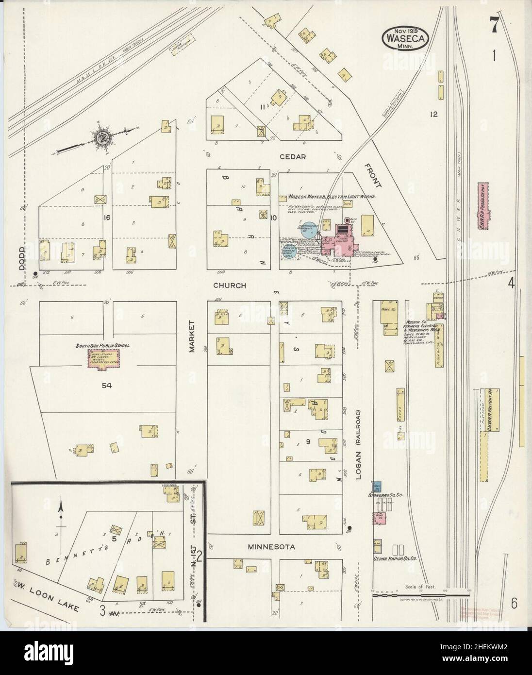 Waseca map hi-res stock photography and images - Alamy