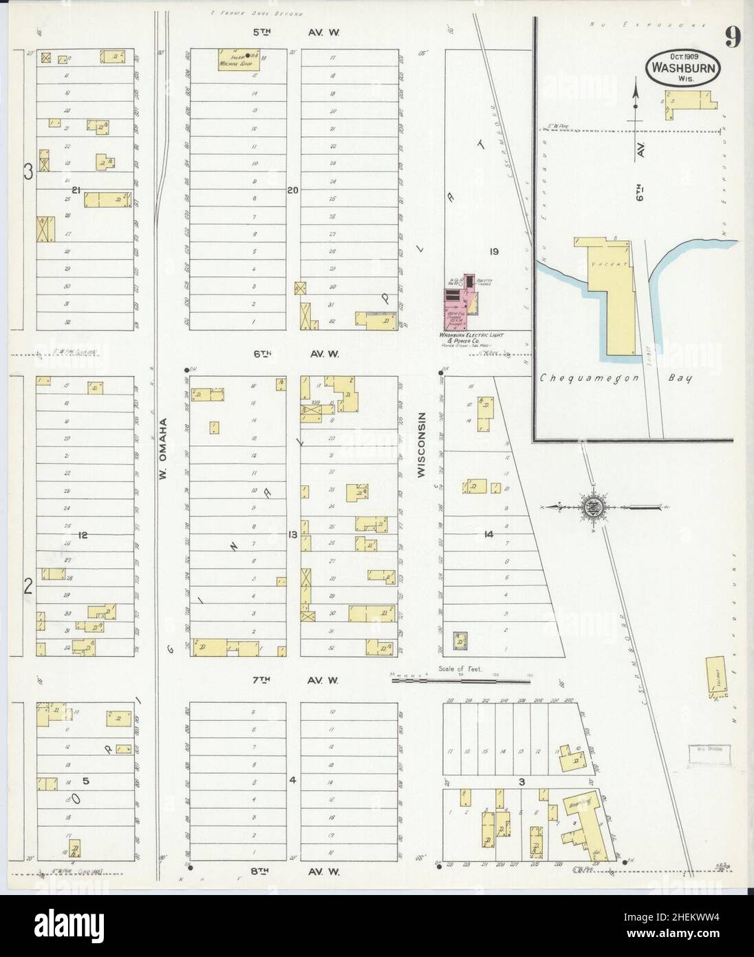 Map of washburn wisconsin hi-res stock photography and images - Alamy