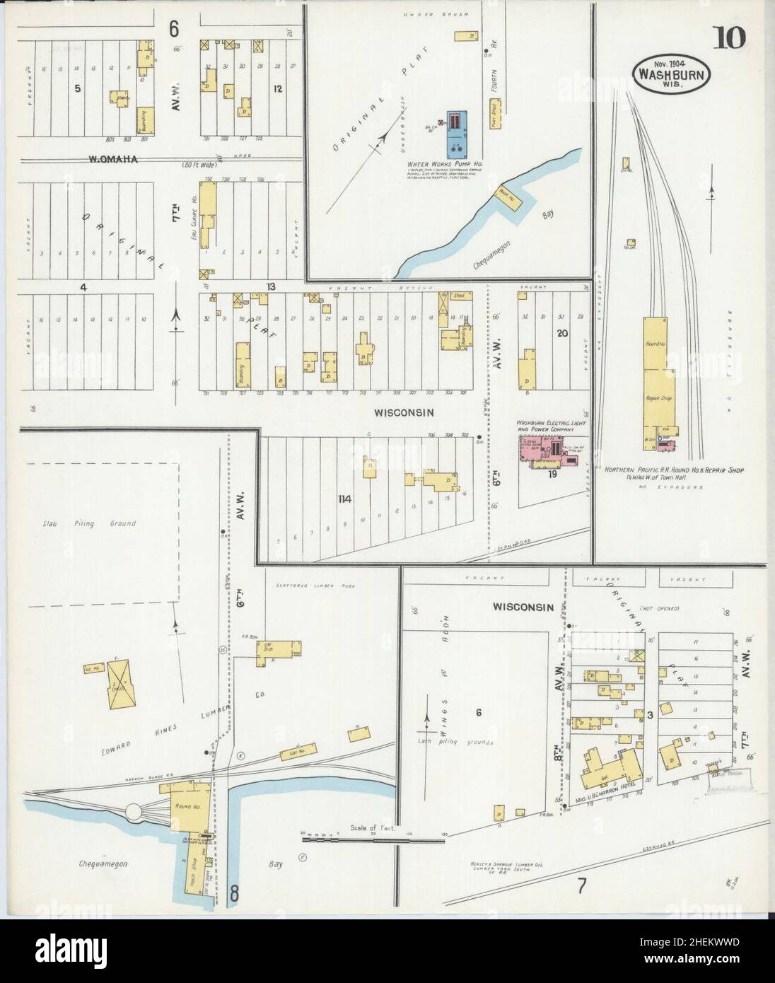 Map of washburn wisconsin hi-res stock photography and images - Alamy