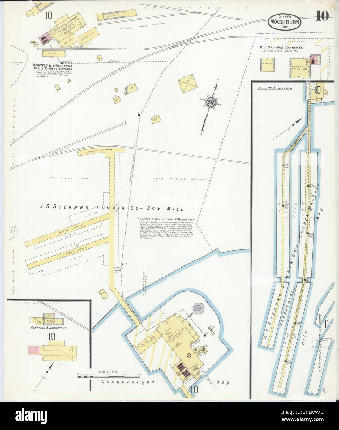 Map of washburn wisconsin hi-res stock photography and images - Alamy