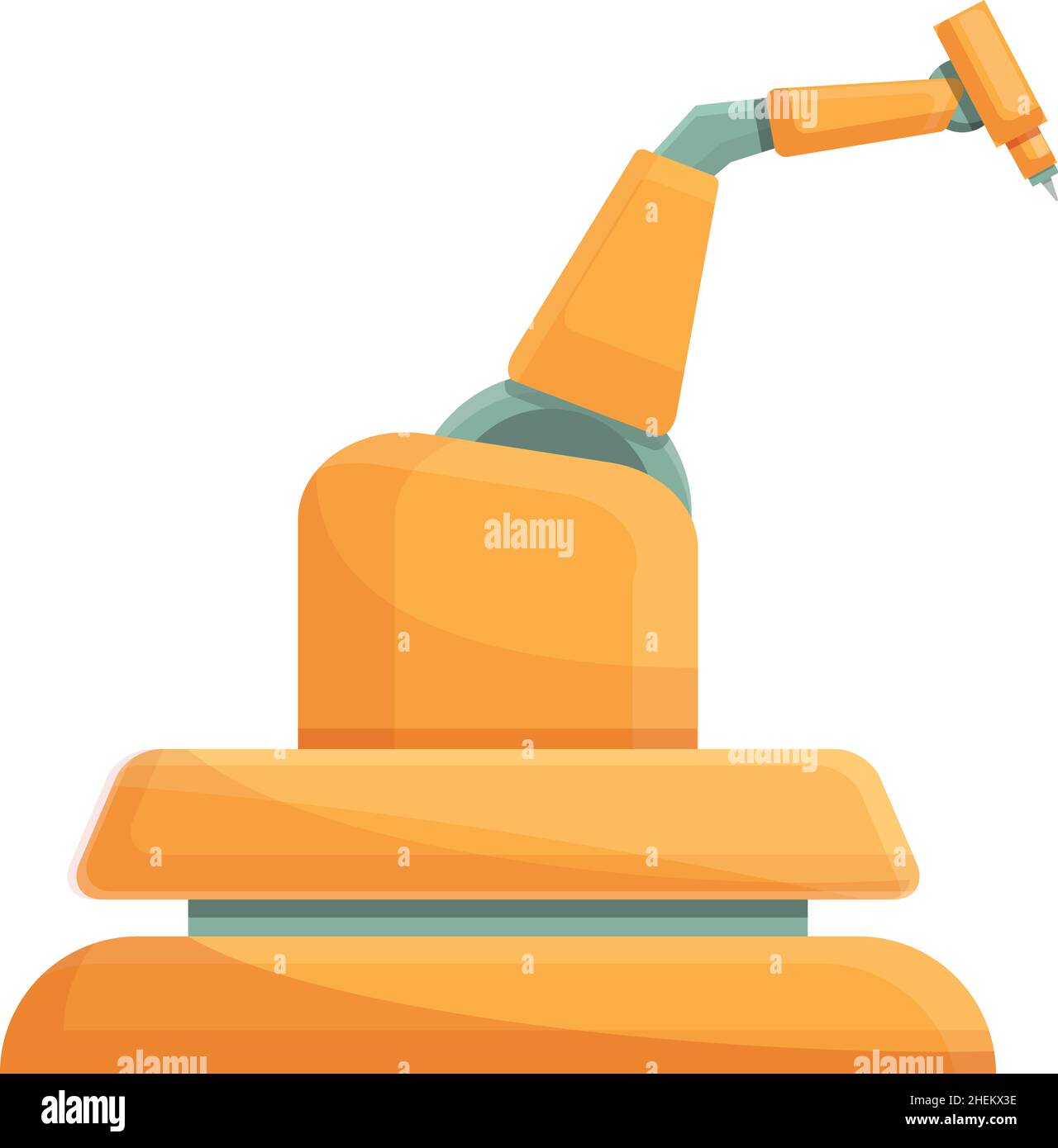 Robotic hand icon cartoon vector. Arm robot. Factory machine Stock ...