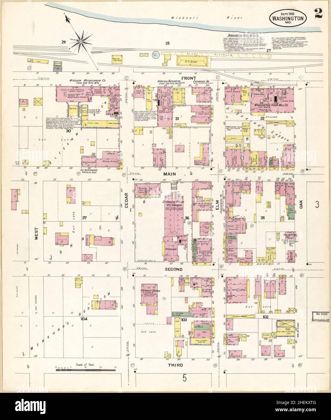 Franklin missouri map hi-res stock photography and images - Alamy