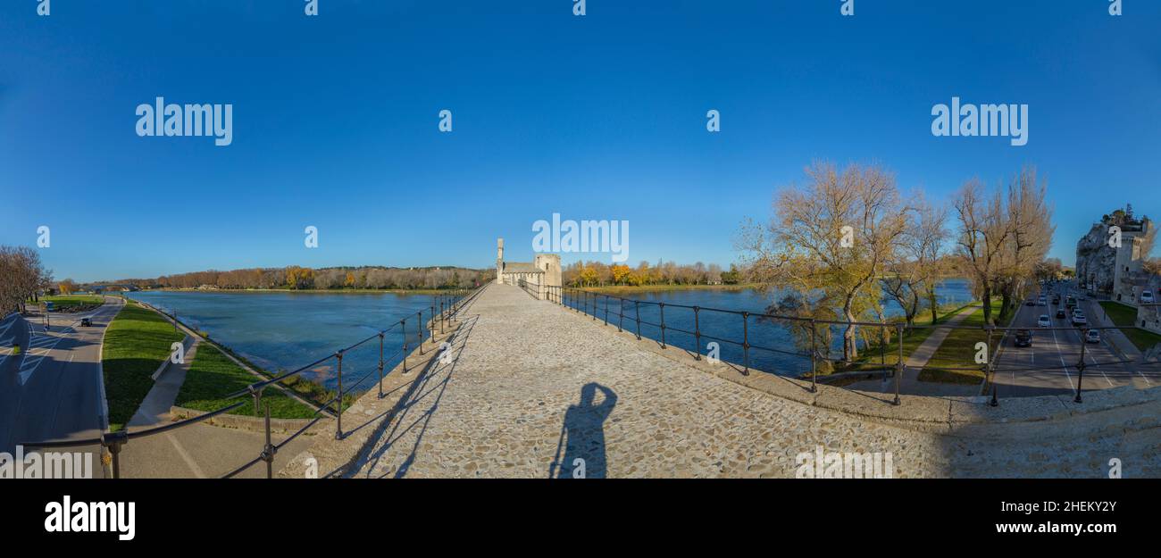 Pont d'Avignon, is a famous medieval bridge in the town of Avignon ...