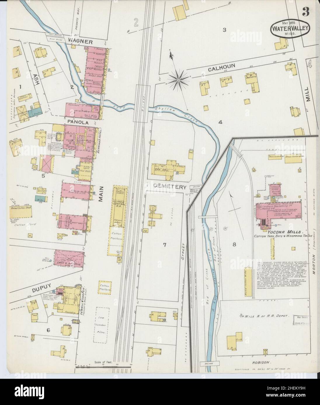 Sanborn Fire Insurance Map from Water Valley, Yalobusha County ...