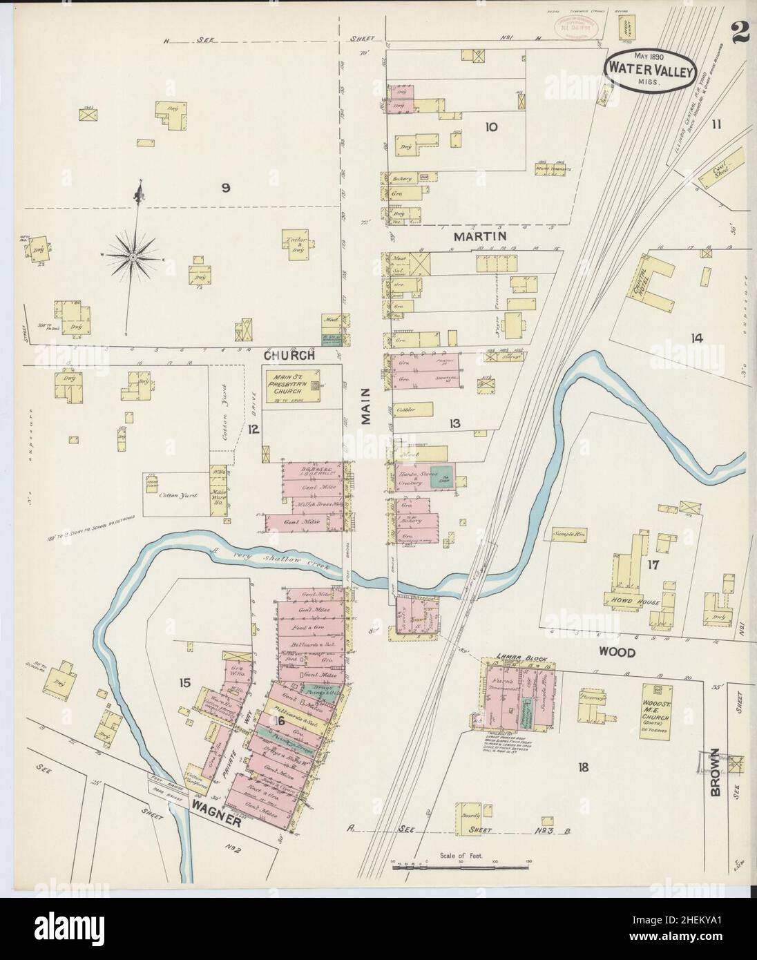 Yalobusha map hi-res stock photography and images - Alamy