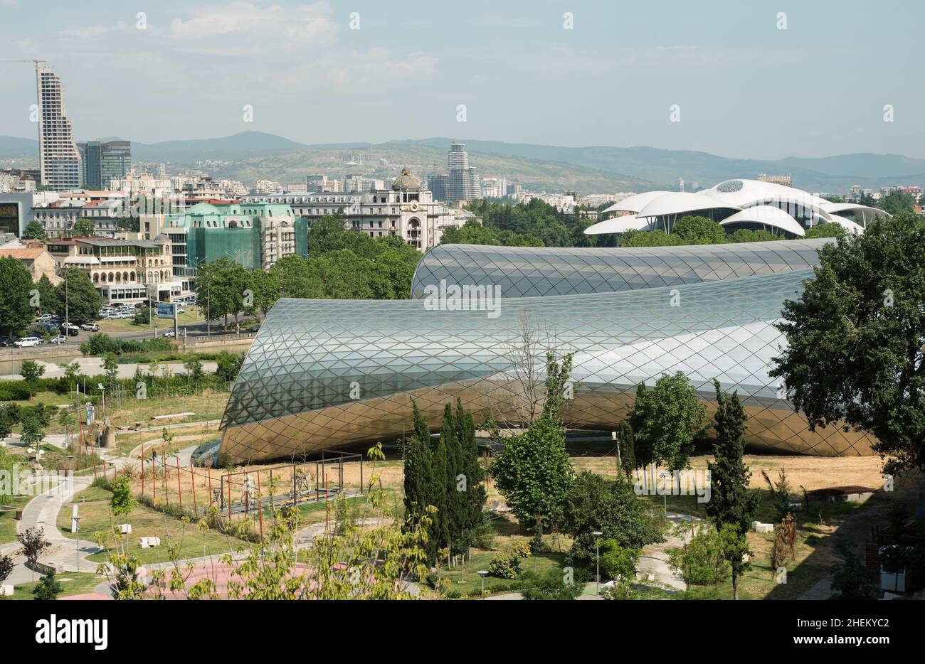 View of the old houses of Tbilisi in Georgia Stock Photo - Alamy