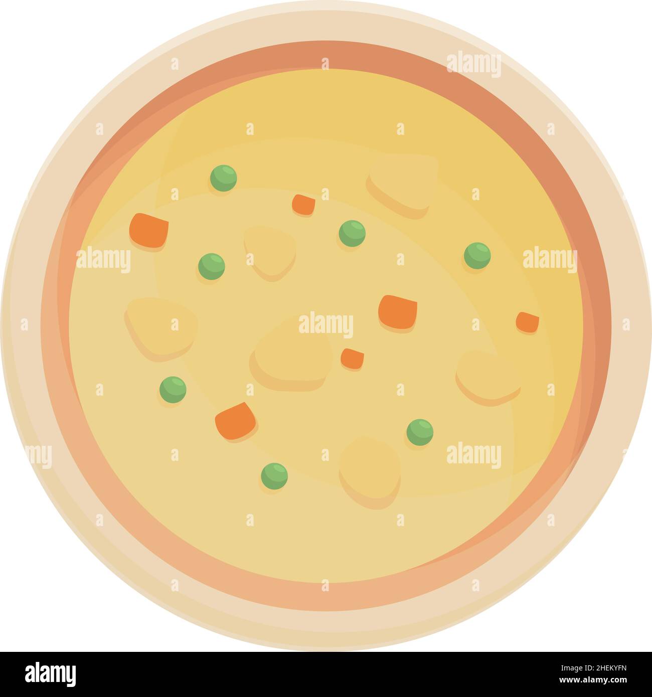 Corn cream soup icon cartoon vector. Hot bowl. Food curry Stock Vector ...
